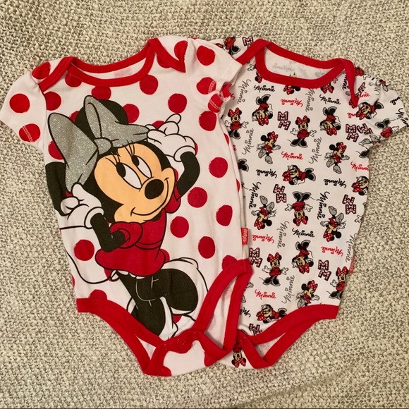 Disney | One Pieces | Minnie Mouse Bodysuit Set | Poshmark